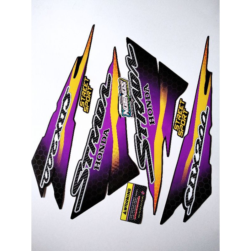 Custom tiger 2000 striping (strada model) | Shopee Singapore