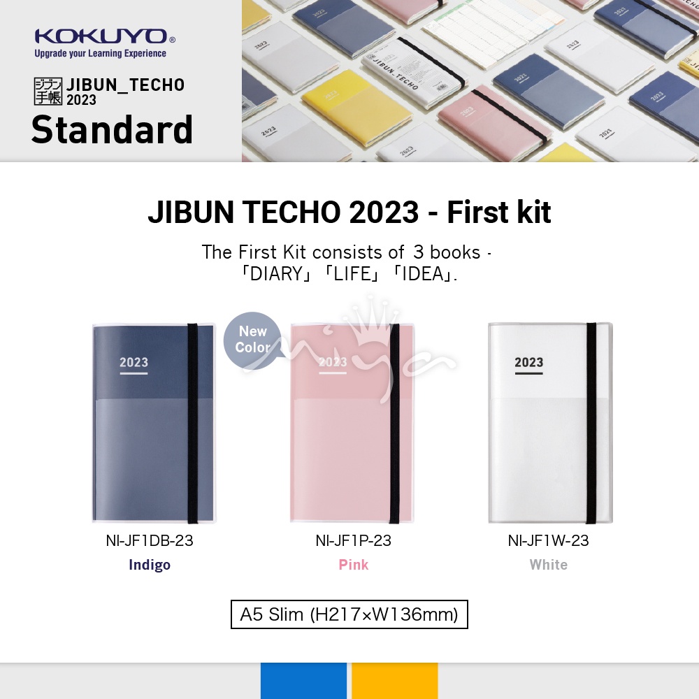 Kokuyo Jibun Techo First Kit Standard Cover 3 in 1 Diary 2023 - A5 Slim | Shopee Singapore