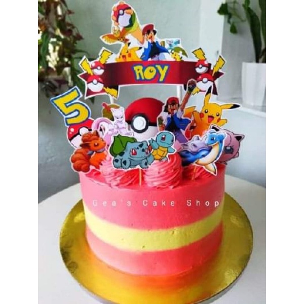 Pokemon themed cake topper set | Shopee Singapore