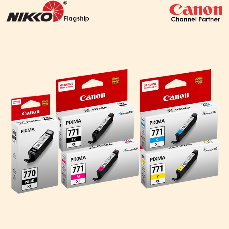 Canon PGI-770XL CLI-771XL 770XL 771XL Black Cyan Magenta Yellow Grey Ink For PIXMA MG7770 MG6870 ...