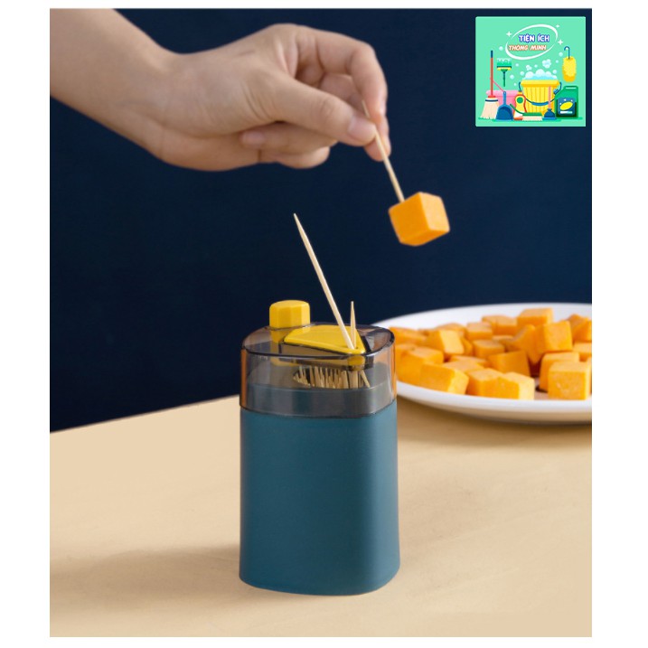 Smart toothpick box with push button to automatically remove toothpicks ...