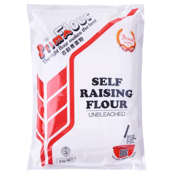 [Bundle of 2] Prima Self Raising Flour Baking Cake Cookie 自发粉 1kg ...