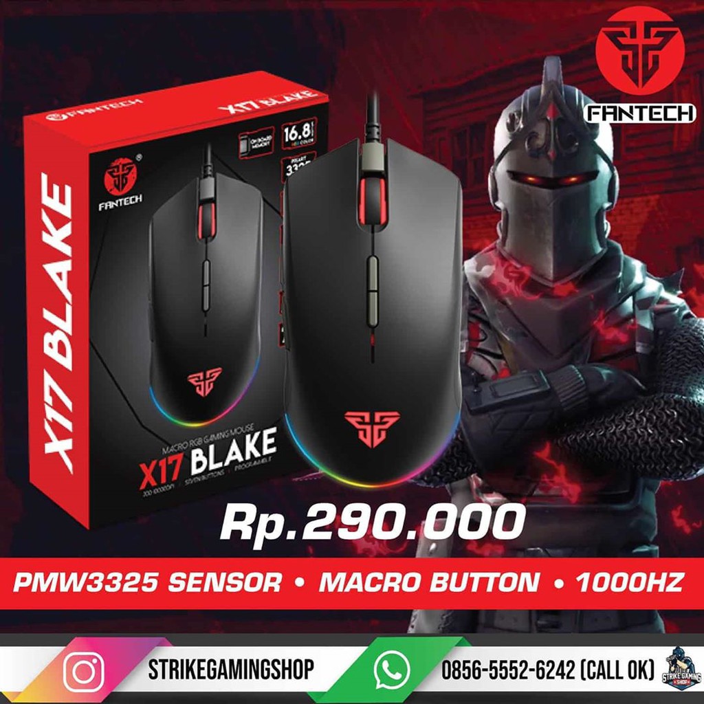 Fantech X17 Blake Macro Rgb Gaming Mouse | Shopee Singapore