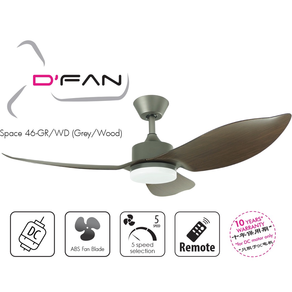 Mistral Dfan Space 46 inch dc ceiling fan | Shopee Singapore