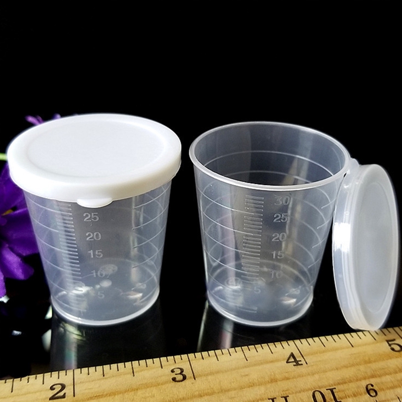 10× Medical Measuring Cups 30ml/1oz For Mouthwash Pills Medicine Pots ...