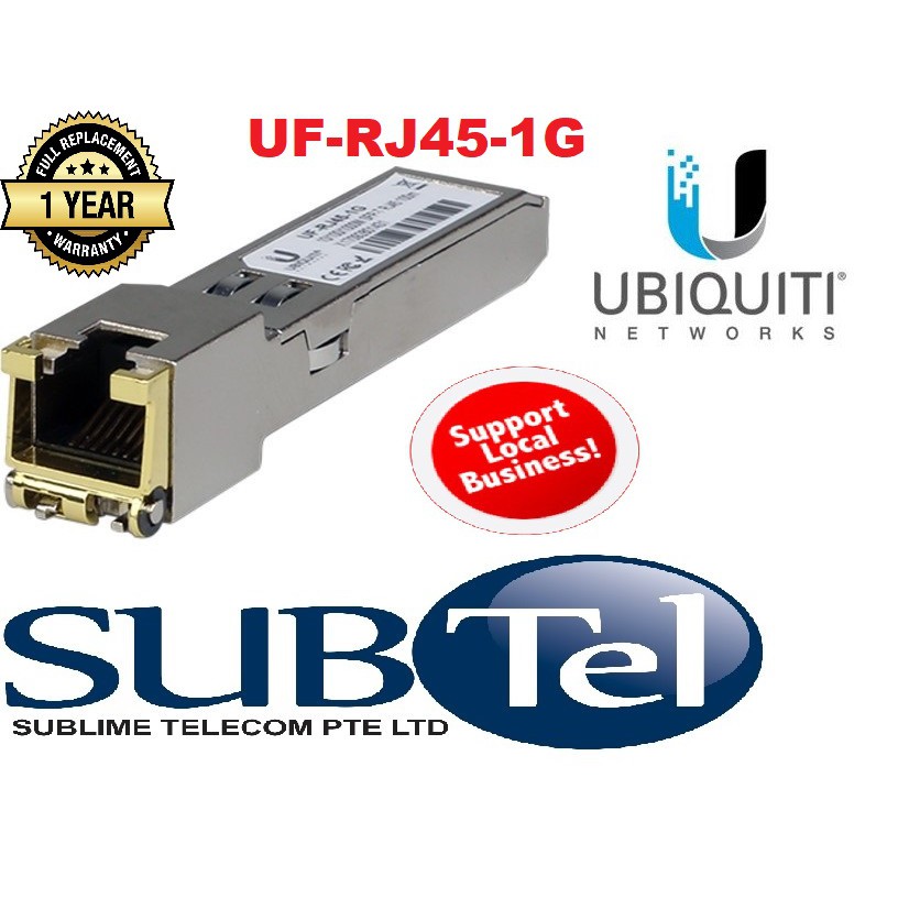 UF-RJ45-1G Ubiquiti Networks Copper Fiber Module UACC-CM-RJ45-1G UBNT ...
