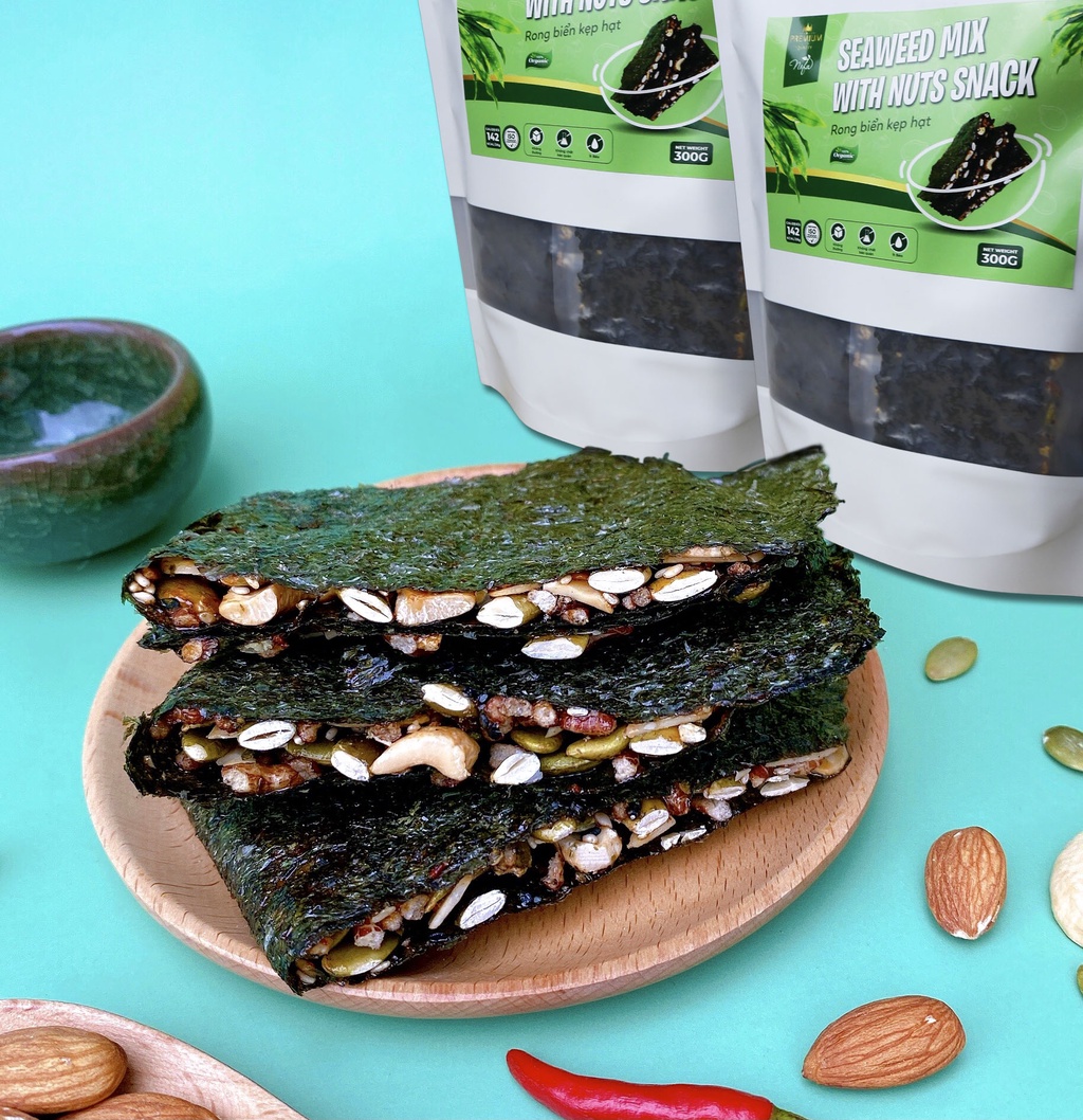 Nofa Nutritious Crispy Seaweed Cake, Crispy, Seaweed snack, Office ...