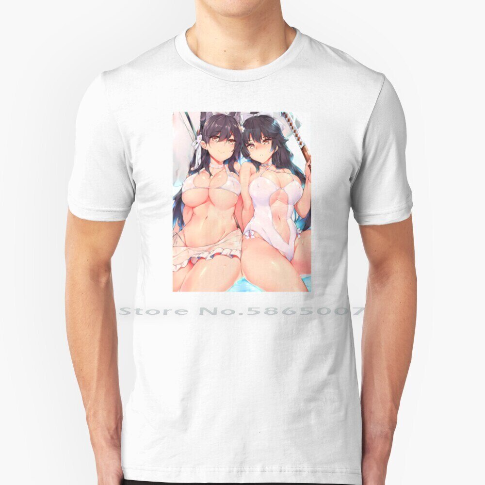 Atago And Takao Hentai T Shirt 100 Cotton Thicc Girls Game Lewd Sexy