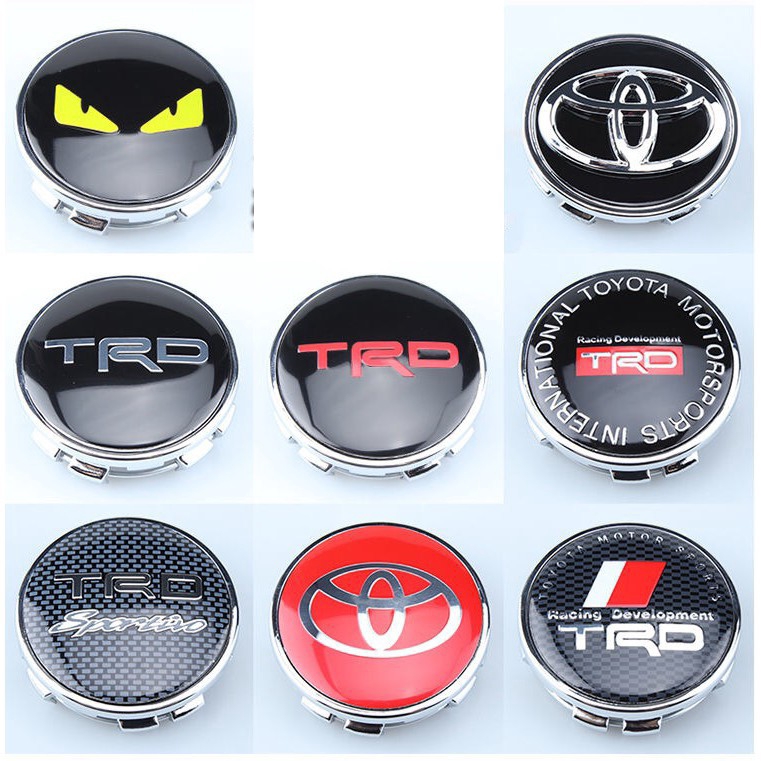 4PCS Car Wheel Center Hubcap Hub Cap Emblem For Toyota RAV4 altis Camry ...