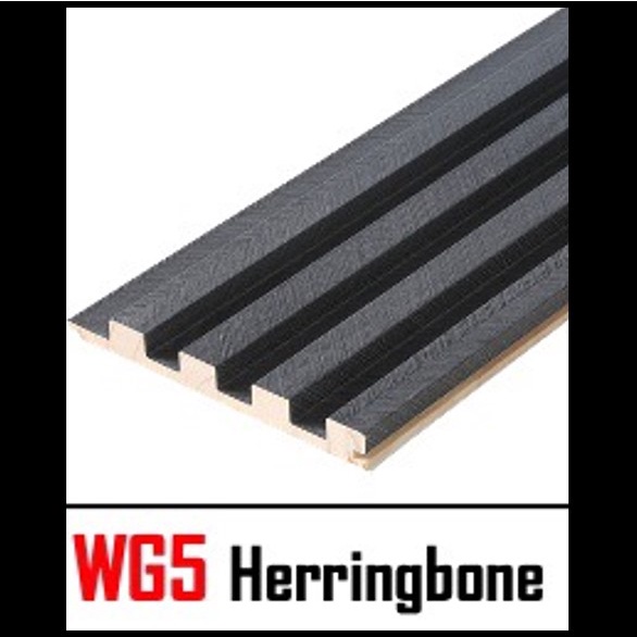 Dark Black Wooden Stripe Wood Strip Fluted Panel Feature Living Room ...