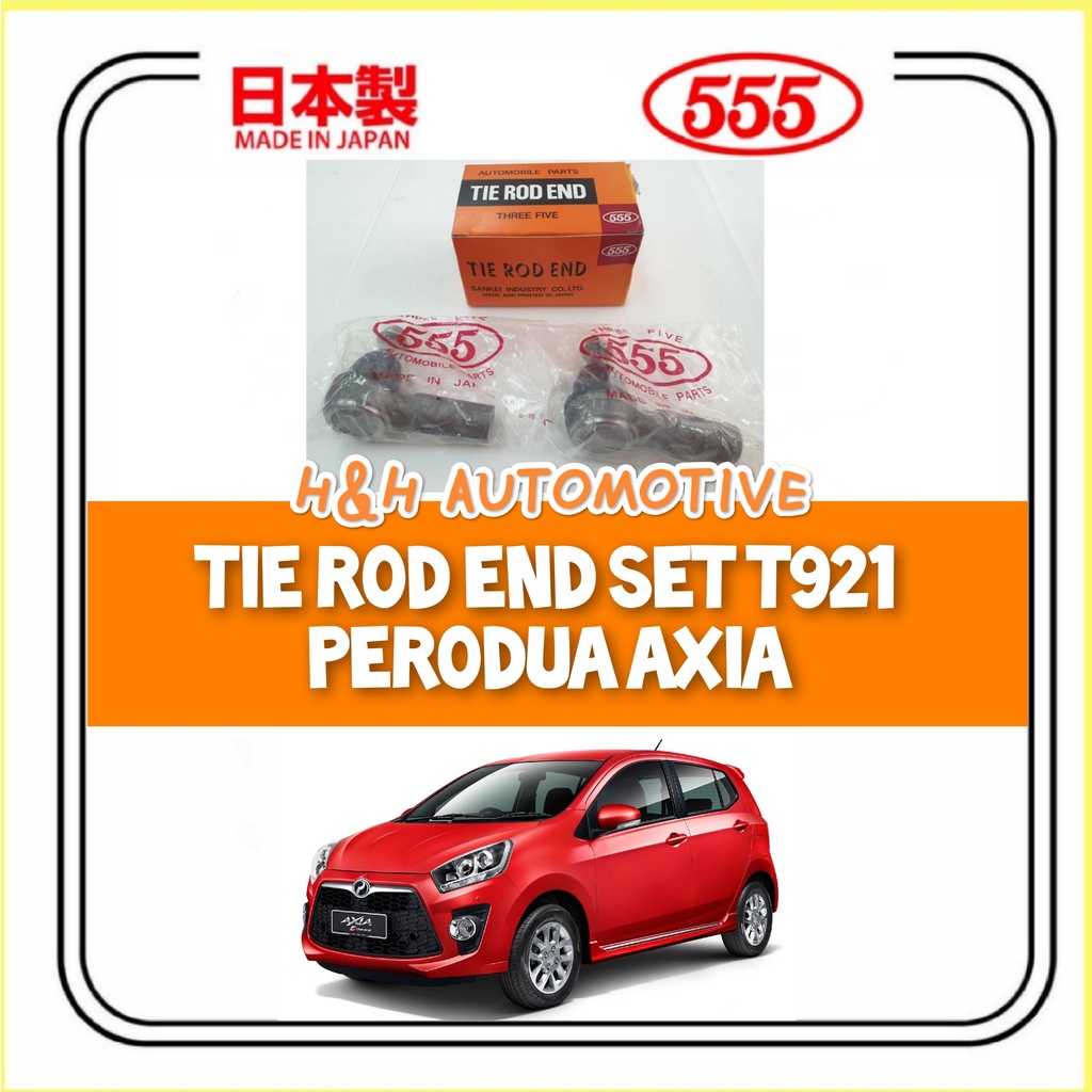 555 Japan Tie Rod End Set for Perodua Axia | Shopee Singapore