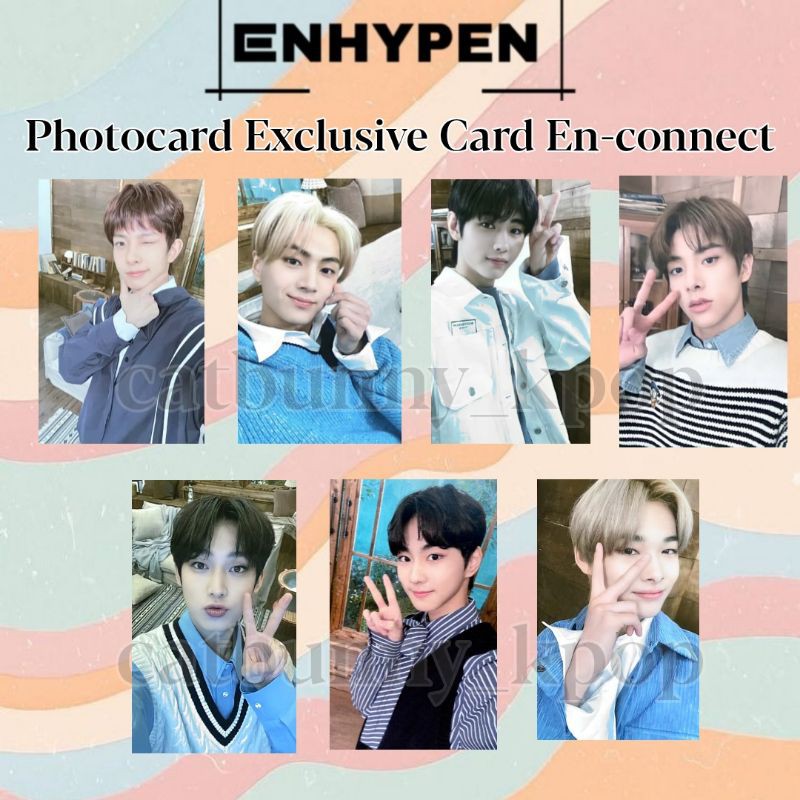 Enhypen EXCLUSIVE CARD Enconnect UNOFFICIAL PHOTOCARD | Shopee Singapore