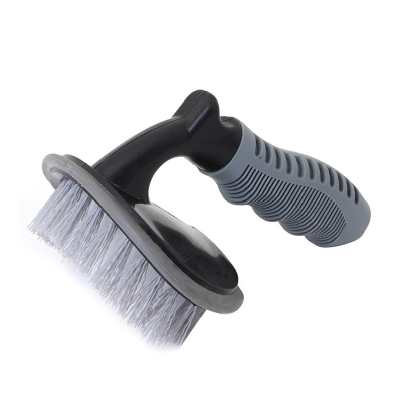 Contoured Stiff Tire Cleaning Brush Rubber Tire Side Wall Scrubber (PP ...
