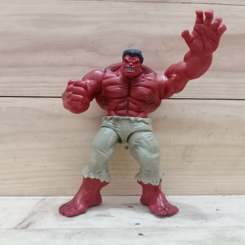 MERAH Red hulk thunderbolt ross figure, 13 cm tall, red hulk | Shopee ...