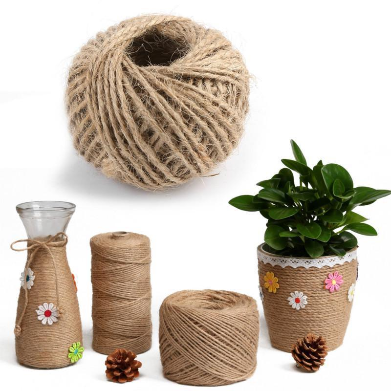 100 Meter Burlap Rope Natural Jute Twine Burlap String Hemp Rope ...