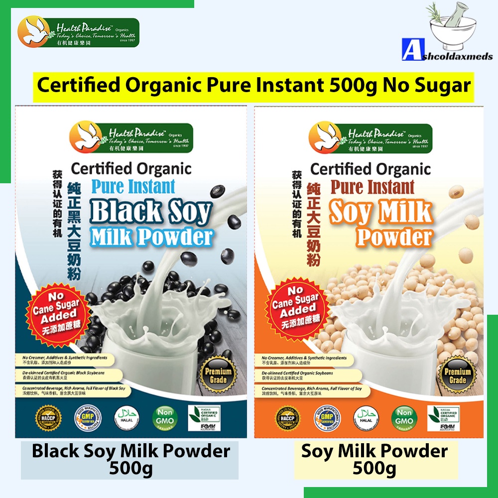 Health Paradise Pure Instant (Soy Milk/Black Soy Milk Powder 500g) EXP9 ...