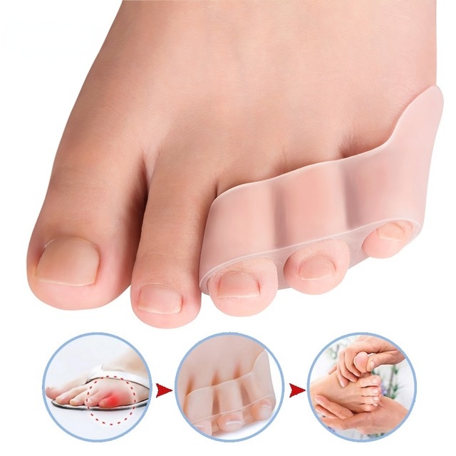 Toe Separator Toe Protector Silicone Gel Straightener Little toe valgus ...