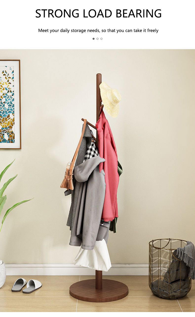 [TOP SALE]🔥 Wooden Clothes Hanger Rack Nordic Style Clothes Hanger ...