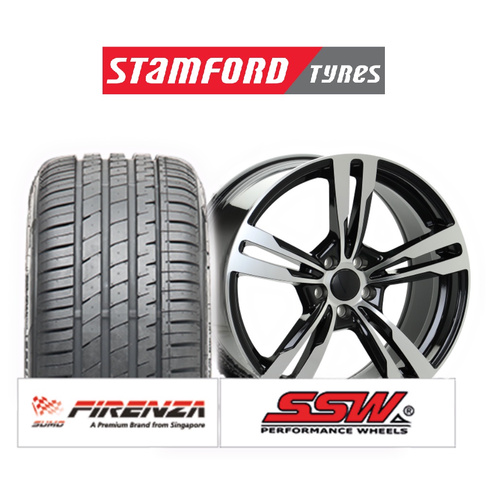 Rims and Tyres Package - SSW Stamford Sports Wheels + Firenza Tyres (4 ...