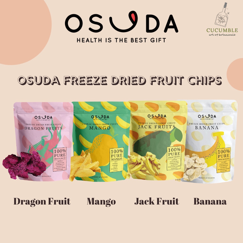 Alor & Osuda Healthy Freeze Dried Fruit Chips 15g [HALAL] Banana ...