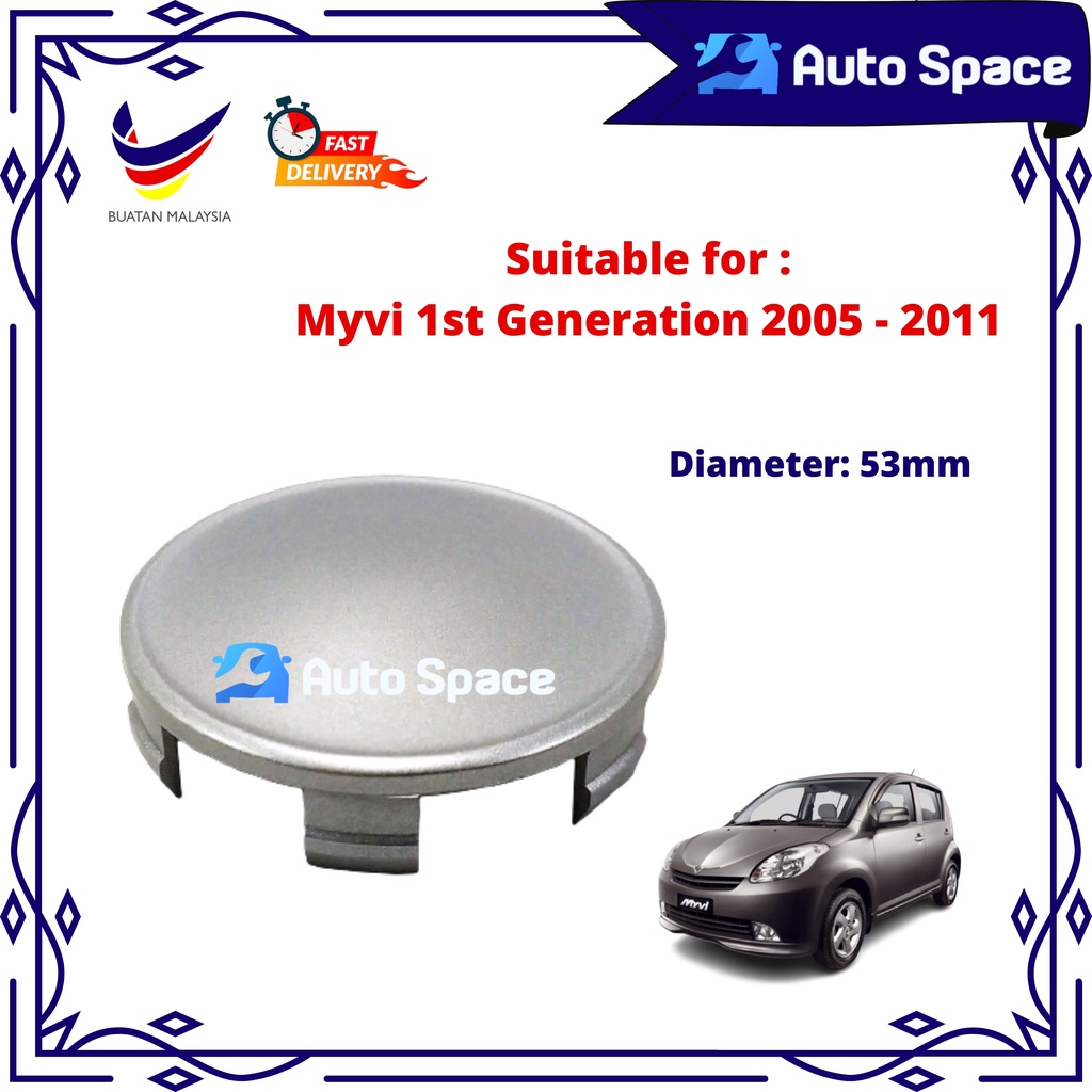 PERODUA MYVI 1ST GENERATION WHEEL/RIM CAP 53MM (1PC) | Shopee Singapore