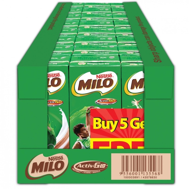 200ml x 24 Tetra Pack Nestlé Milo Packet Drink [Carton Sales] | Shopee ...
