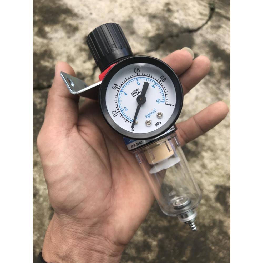 Single air filter with Airtac pressure regulator valve (AFR-2000 ...