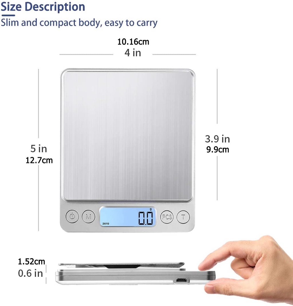 ⚡SG STOCK⚡LeftLimit Digital Kitchen Scale digital scale Mini Pocket ...