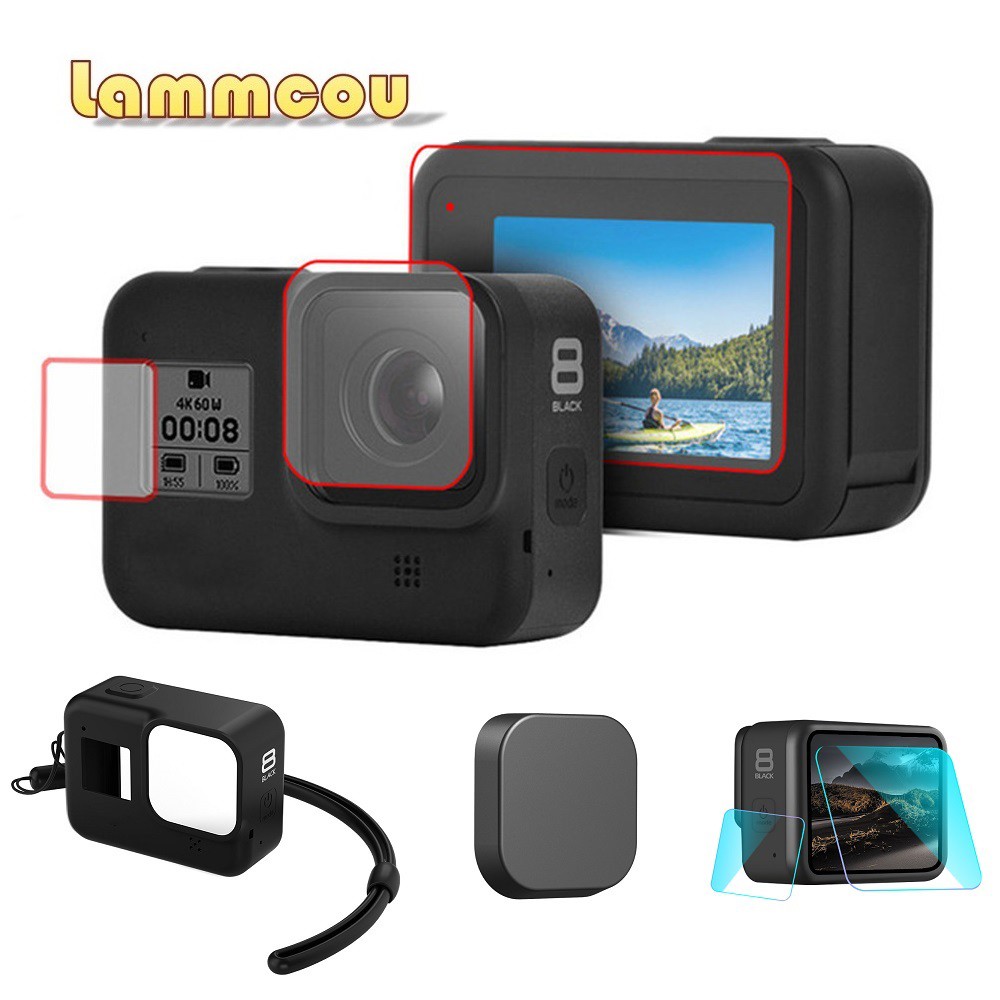 Lammcou Protective Silicone Case compatible with GoPro Hero 8 Black and ...