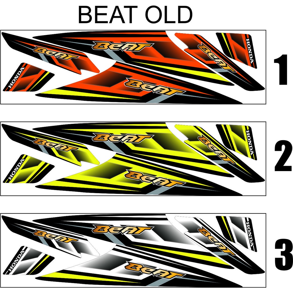 Lis MOTIF ART/Motorcycle STRIPING Variations CUSTOM HONDA BEAT KARBU ...