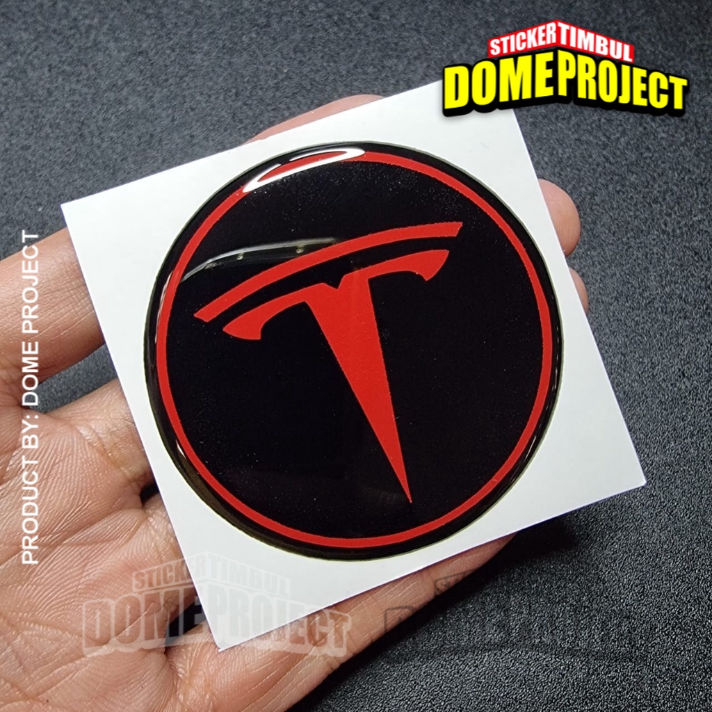 58mm VELG Flexible Resin Sticker TESLA Logo – Anti Yellowing ...