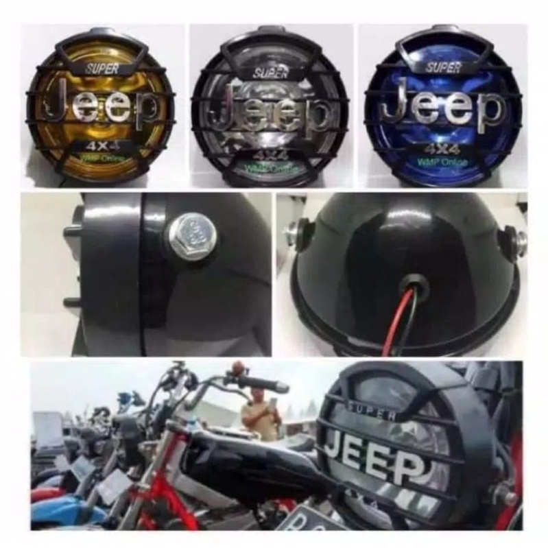 JEEP REFLECTOR HEADLIGHTS 4x4 H4 IMPORTED QUALITY HEADLAMP | Shopee ...