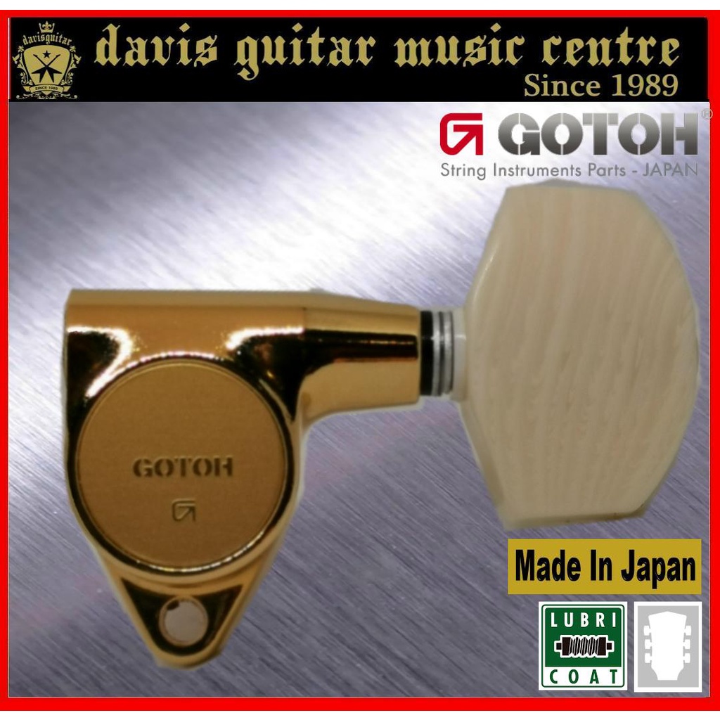 Gotoh Acoustic 3 + 3 Guitar Machine Head SG301-M01 Gold (Made In Japan ...