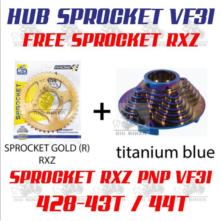 Magic Boy Racing Sprocket Hub VF3I Modified PNP RXZ Sprocket 4 screw ...