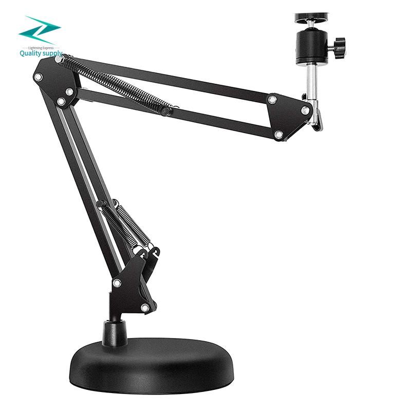 Webcam Stand for Desktop Suspension Boom Scissor Arm Stand with ...