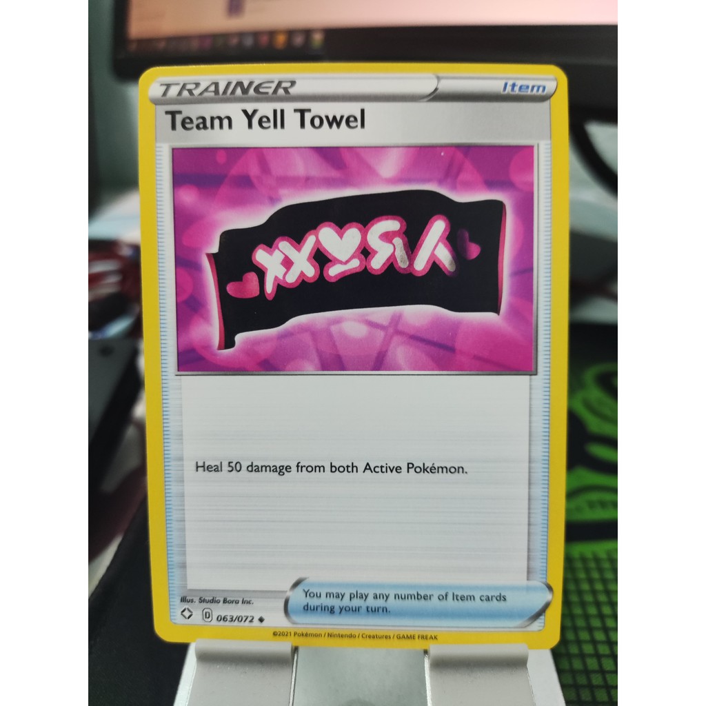 Team Yell Towel | Shining Fates 63/72 | Pokemon Trading Card | Shopee ...