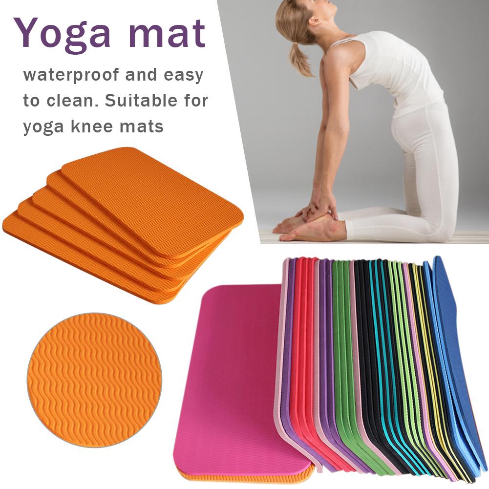 TPE yoga mat small pieces knee belly wheel kneeling pad fitness ...