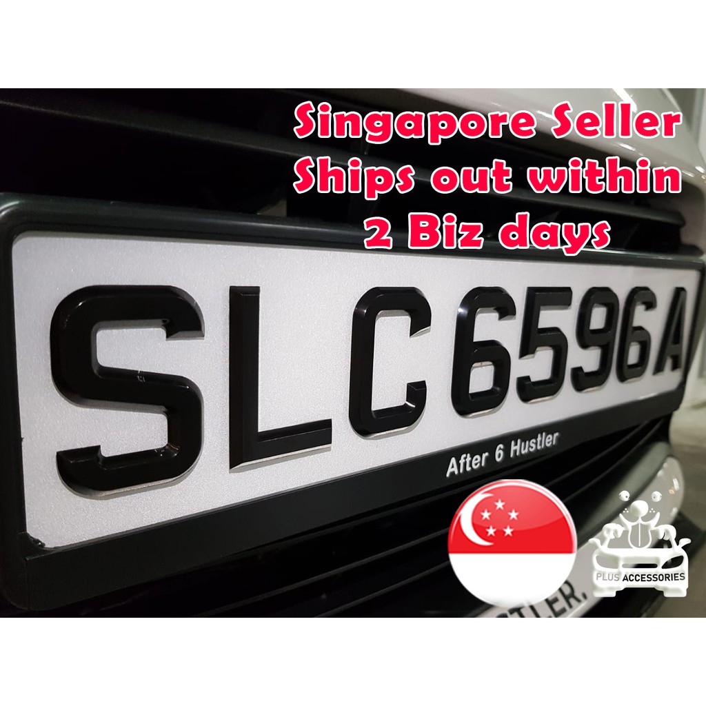3D Reflective Euro Car Plate | Shopee Singapore