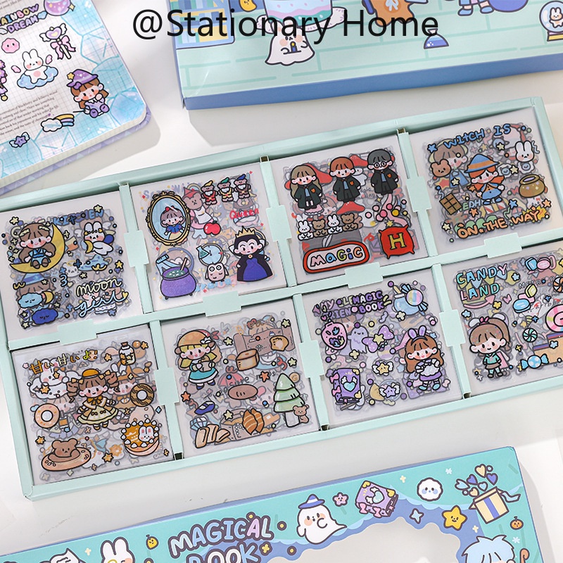 200PCS Magical Book Series Sticker Box Cute Stickers DIY Decoration ...