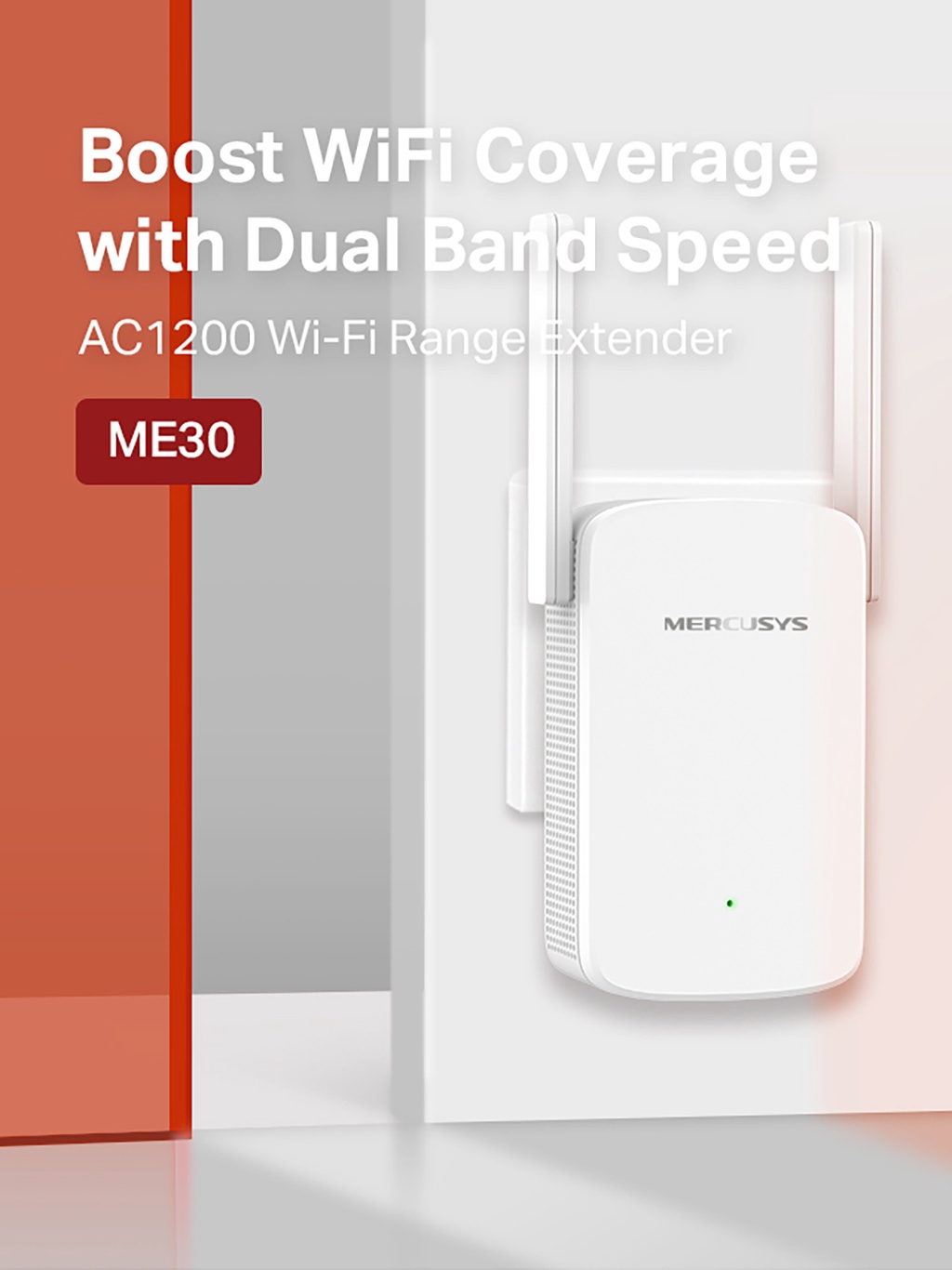 Mercusys ME30 AC1200 Wifi Range Extender Dual Band Access Point AP Mode ...