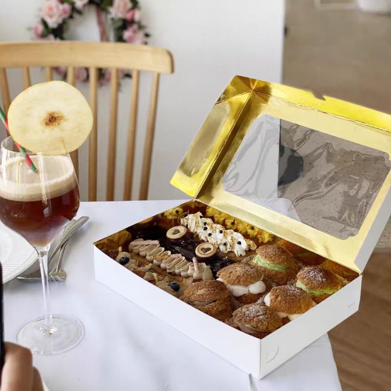 [SG SELLER 🇸🇬] Large Rectangular Window Pastry/Desert Box/Cheese ...