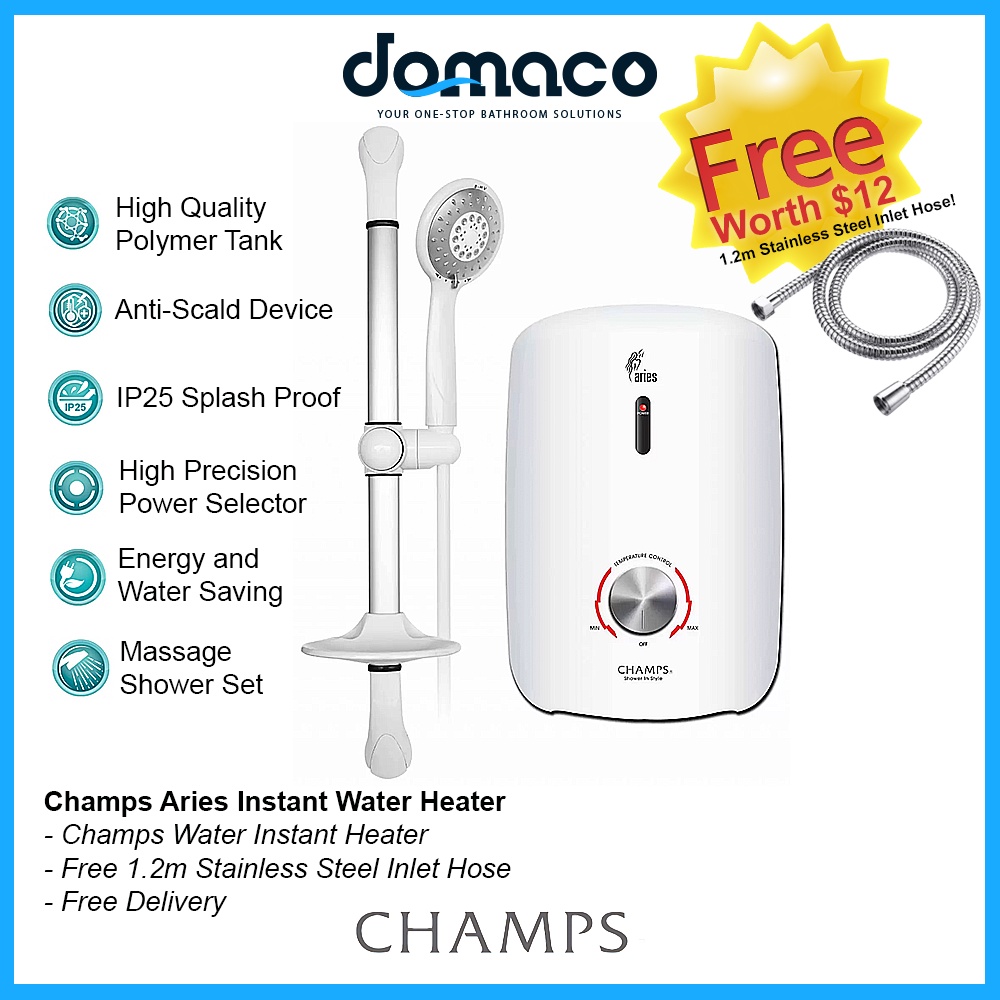Champs Aries Instant Water Heater | Shopee Singapore