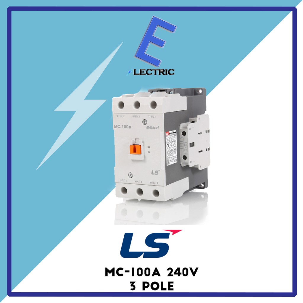 LS MC-100a 240V 3 Pole Magnetic Contactor | Shopee Singapore