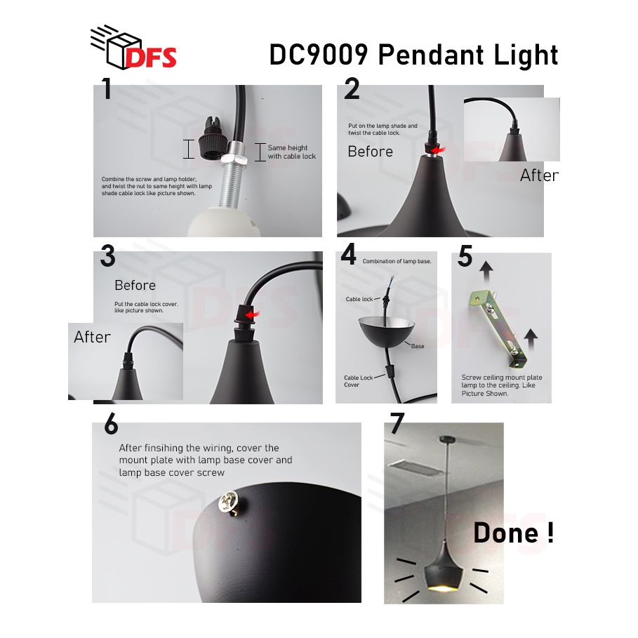 DFS LED LIGHT /Pendant/Hanging/Dining Light Industrial Contemporary ...