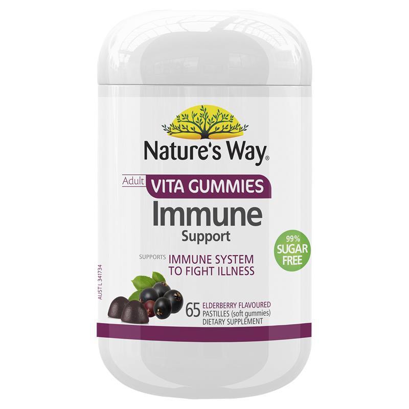 Nature's Way Adult Vita Gummies Immune Sugar Free 65 Pastilles Sep 2024 ...