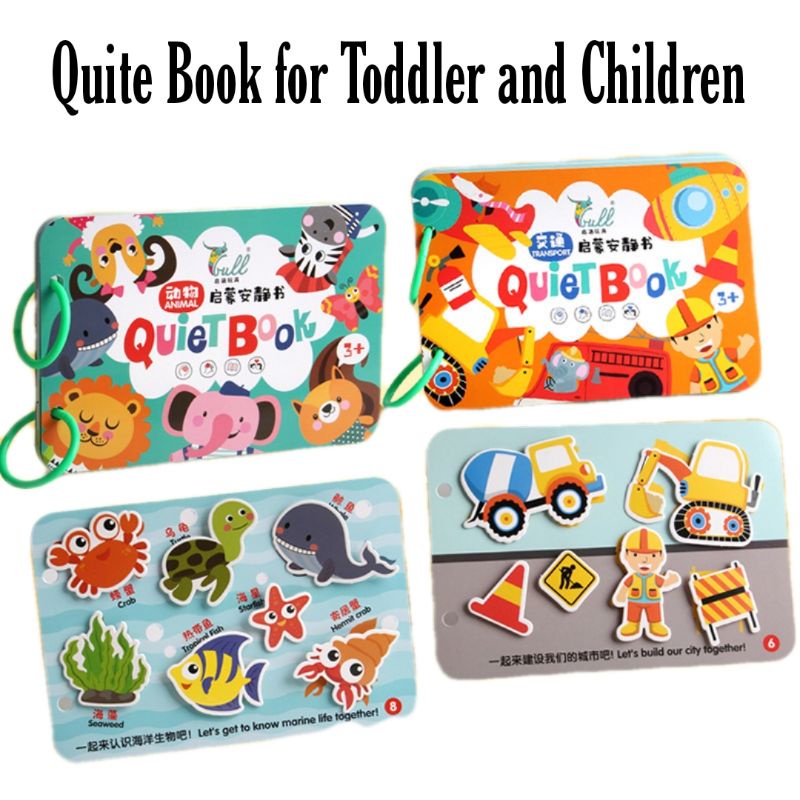 (Sg Ready Stock) Busy Book for Toddler Early Learning Bilingual Quite ...