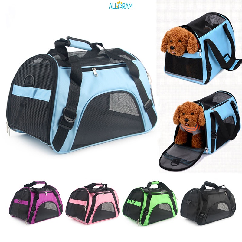 Alldram Pets Handbag Soft-sided Carriers Portable Pet Bag Pink Dog Bags ...