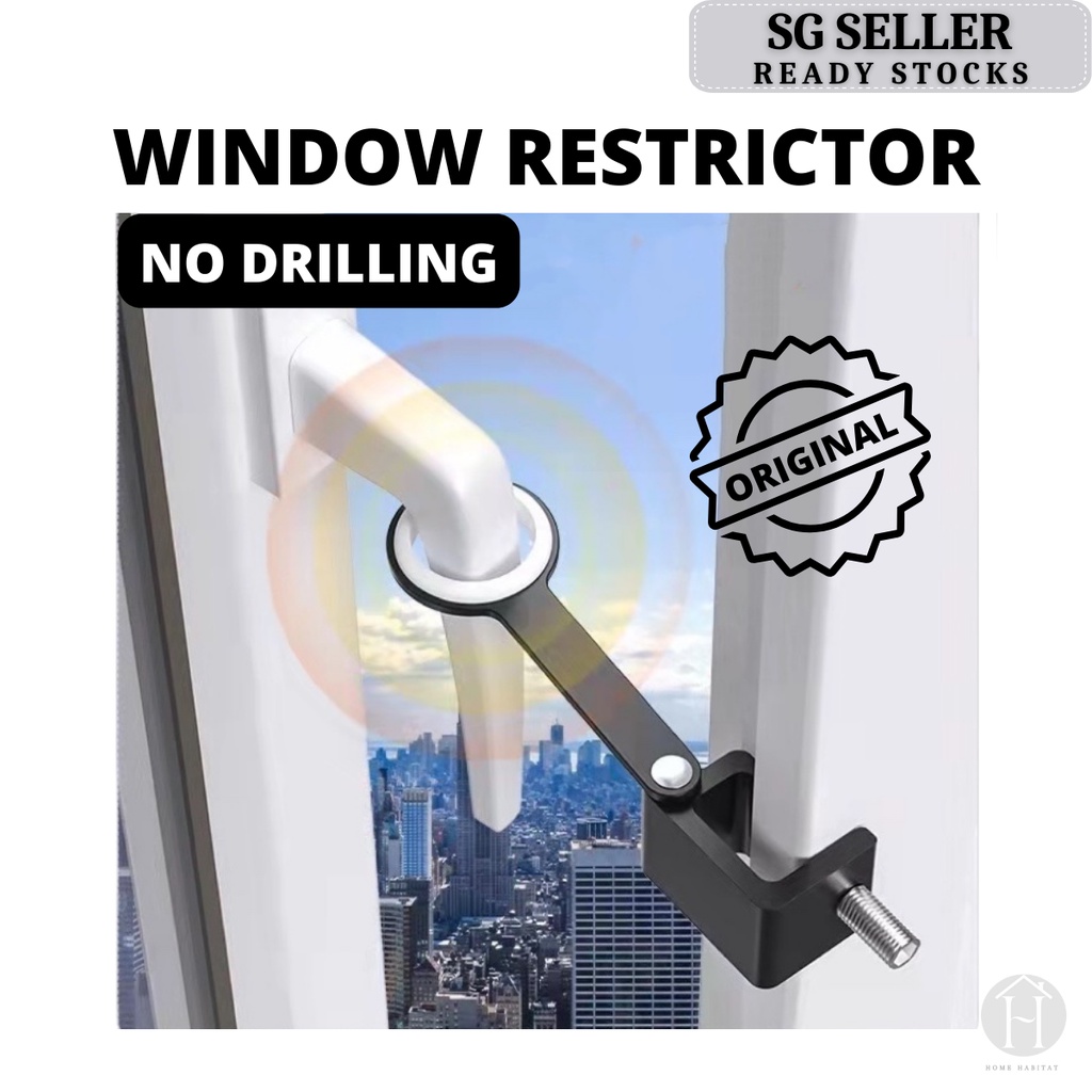 [INSTOCK] Window Fixed Restrictor No Drilling Child Safety | Shopee ...