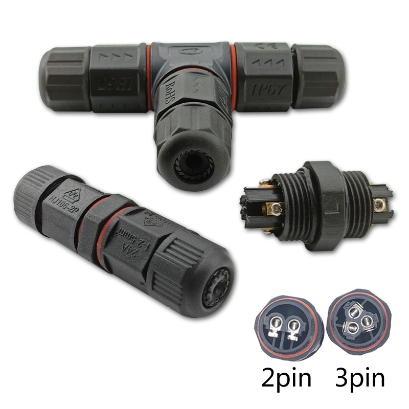 IP67 waterproof cable connector I-type/T-type 2Pin 3Pin Electrical ...