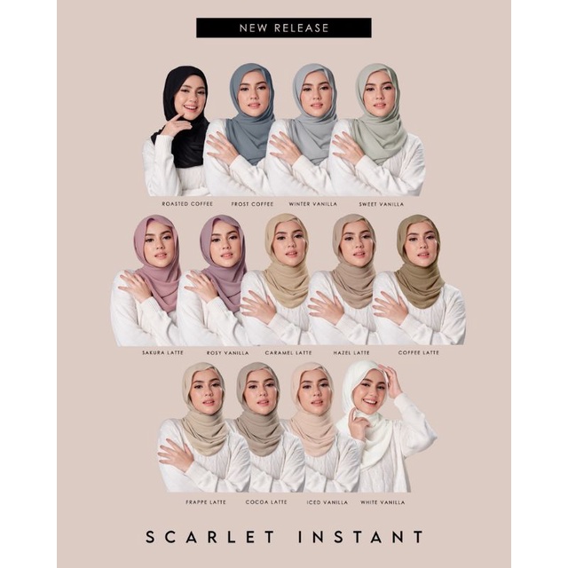 Scarlet Instant by Tudung Ruffle | Shopee Singapore